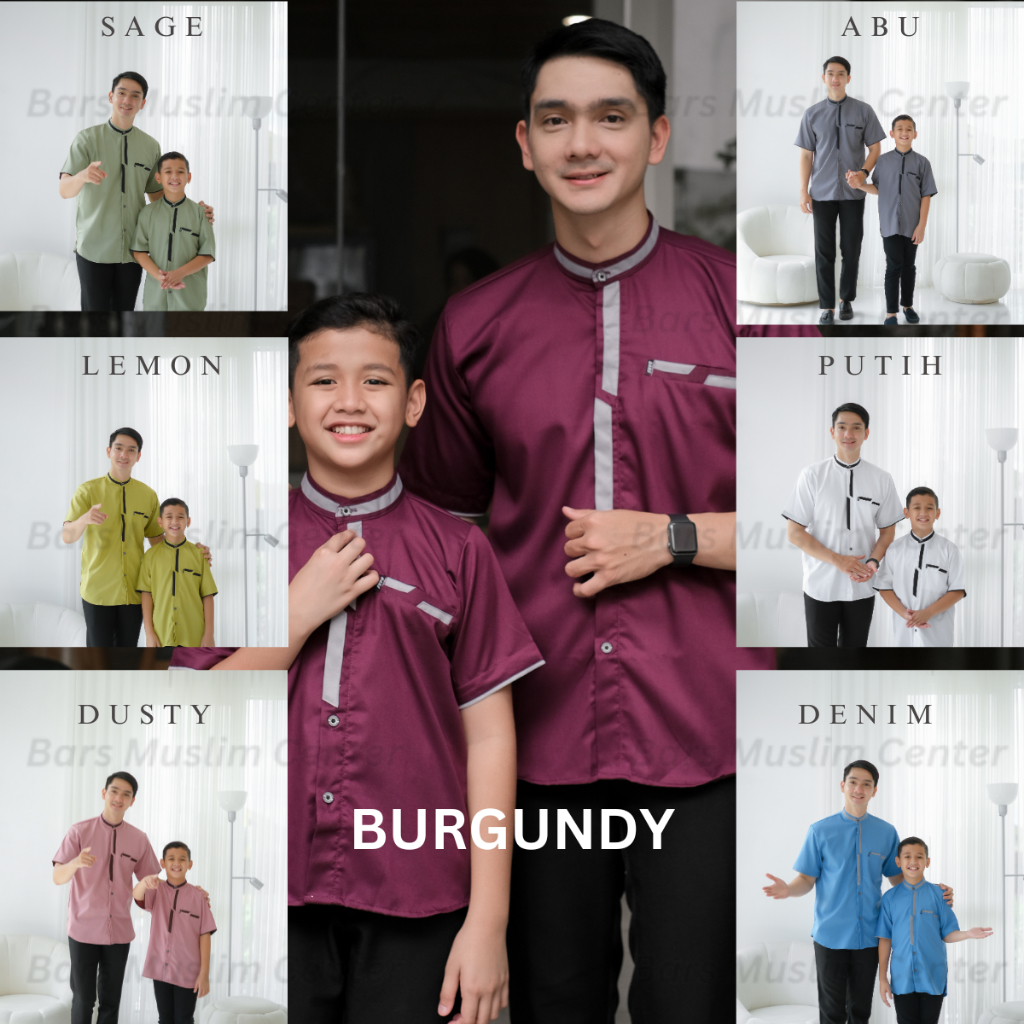 Jual BARS MUSLIM Baju Koko Kurta Couple Pasangan Ayah Dan Anak Laki ...