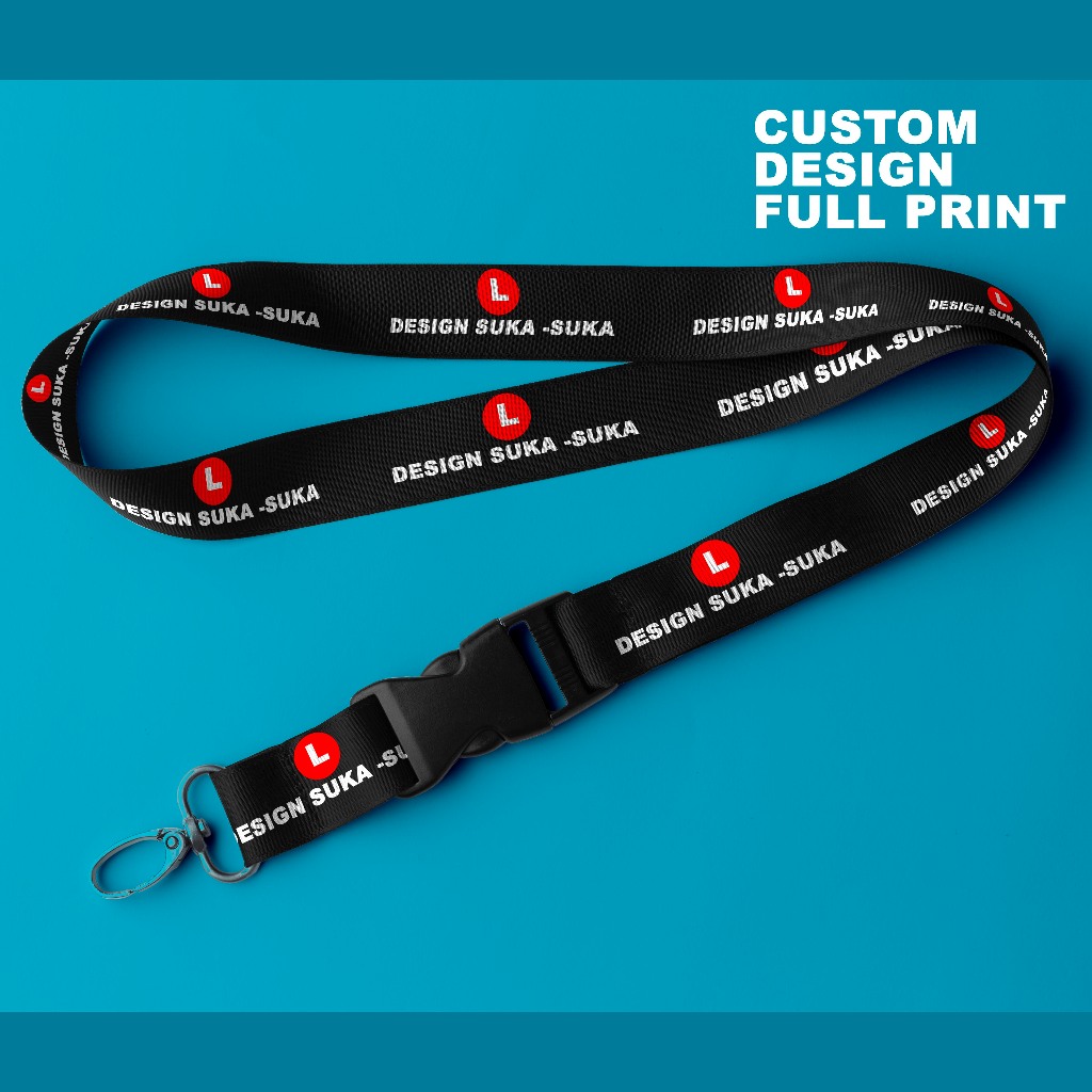 Jual Cetak Lanyard Custom Full Printing Desain Unik Sesuai Keinginan ...