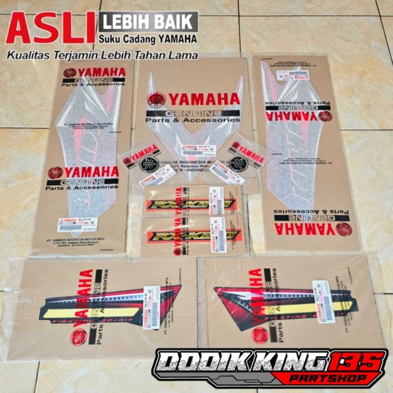 Jual STRIPING + EMBLEM SET 1 UNIT MOTOR RX KING PEREDAM 2008 MERAH ...