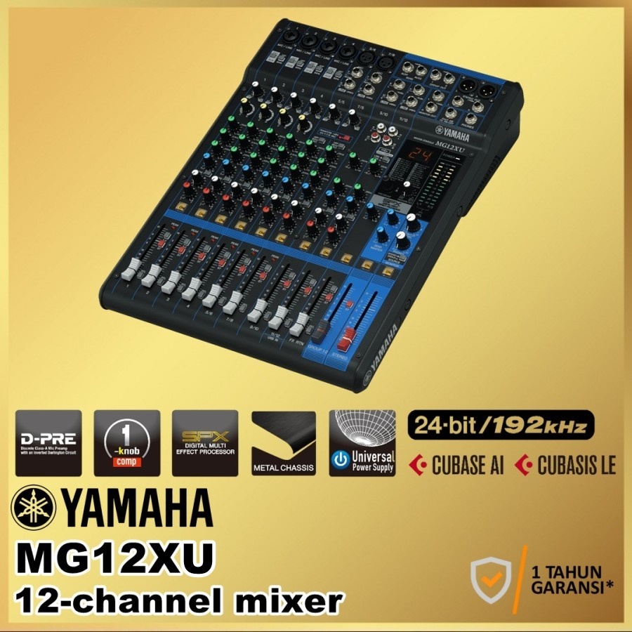 Jual Yamaha MG12XU MG12 XU MG 12XU MG 12 XU Mixer Mixing Console With ...