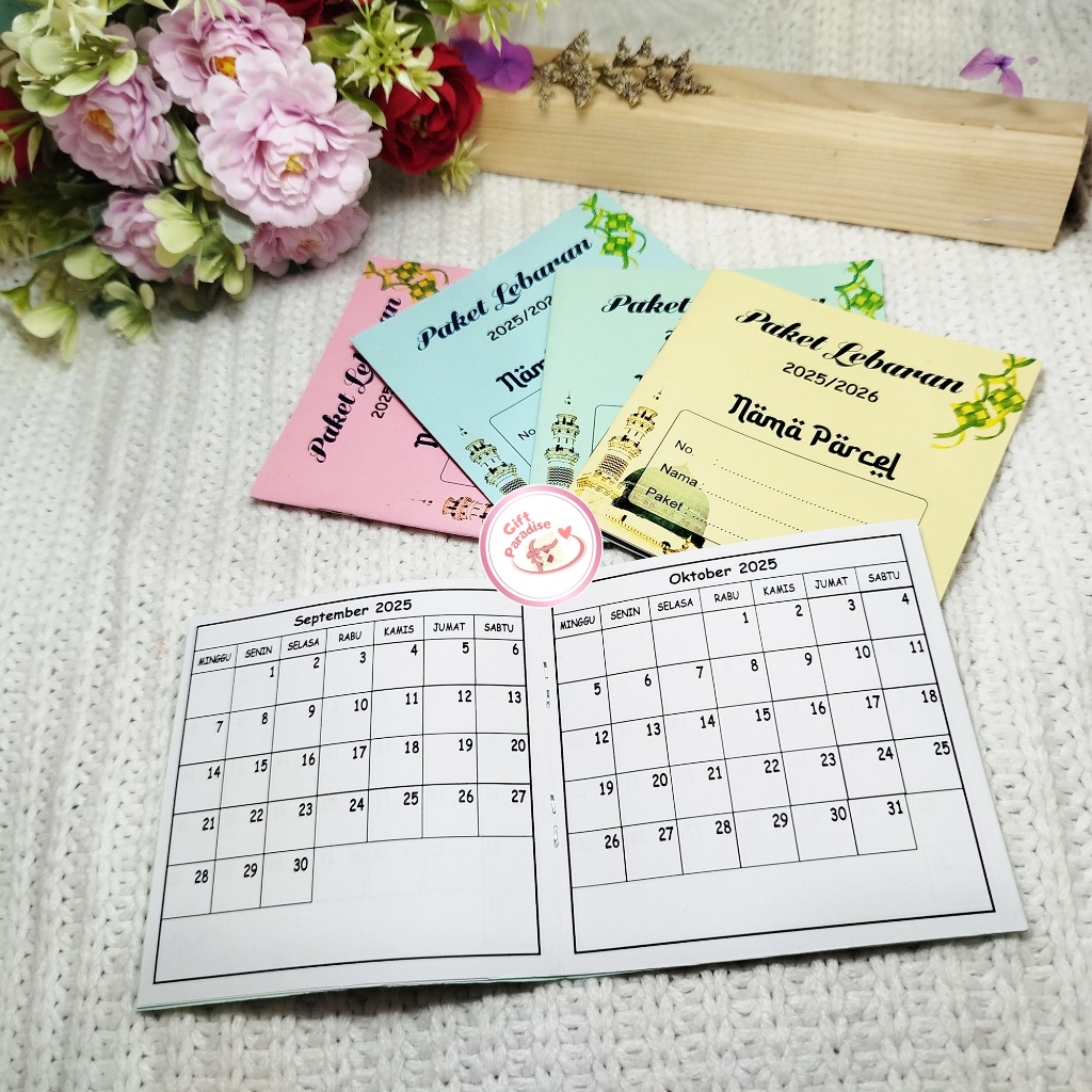 Jual Buku Paket kecil 10 x 10 isi 12 pcs / parcel Lebaran Model stempel ...