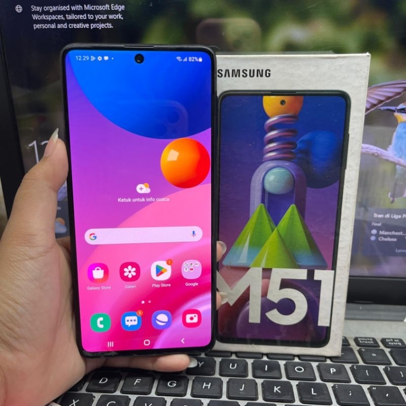 Jual Samsung M51 8/128GB Second Ori | Shopee Indonesia