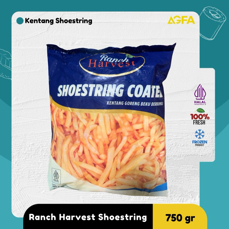 Jual KENTANG GORENG 1 KG / KENTANG STRAIGHT CUT / POTATO WEDGES / RANCH HARVEST MEGA WEDGES ...