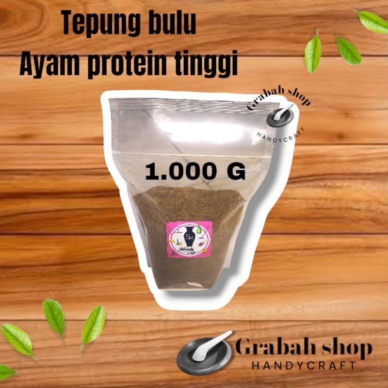 Jual Tepung Bulu Ayam Murni Campuran Pakan ternak Protein tinggi kemasan 1 kg | Shopee Indonesia