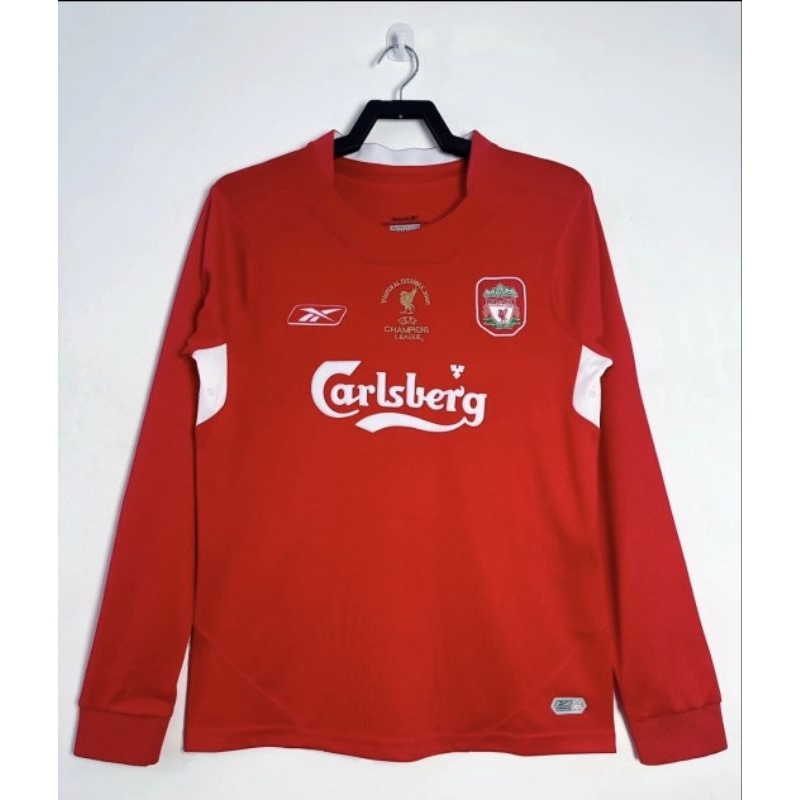 Jual JERSEY BOLA RETRO LONGSLEEVE LIVERPOL INSTABUL 2005 PREMIUM HQ ...