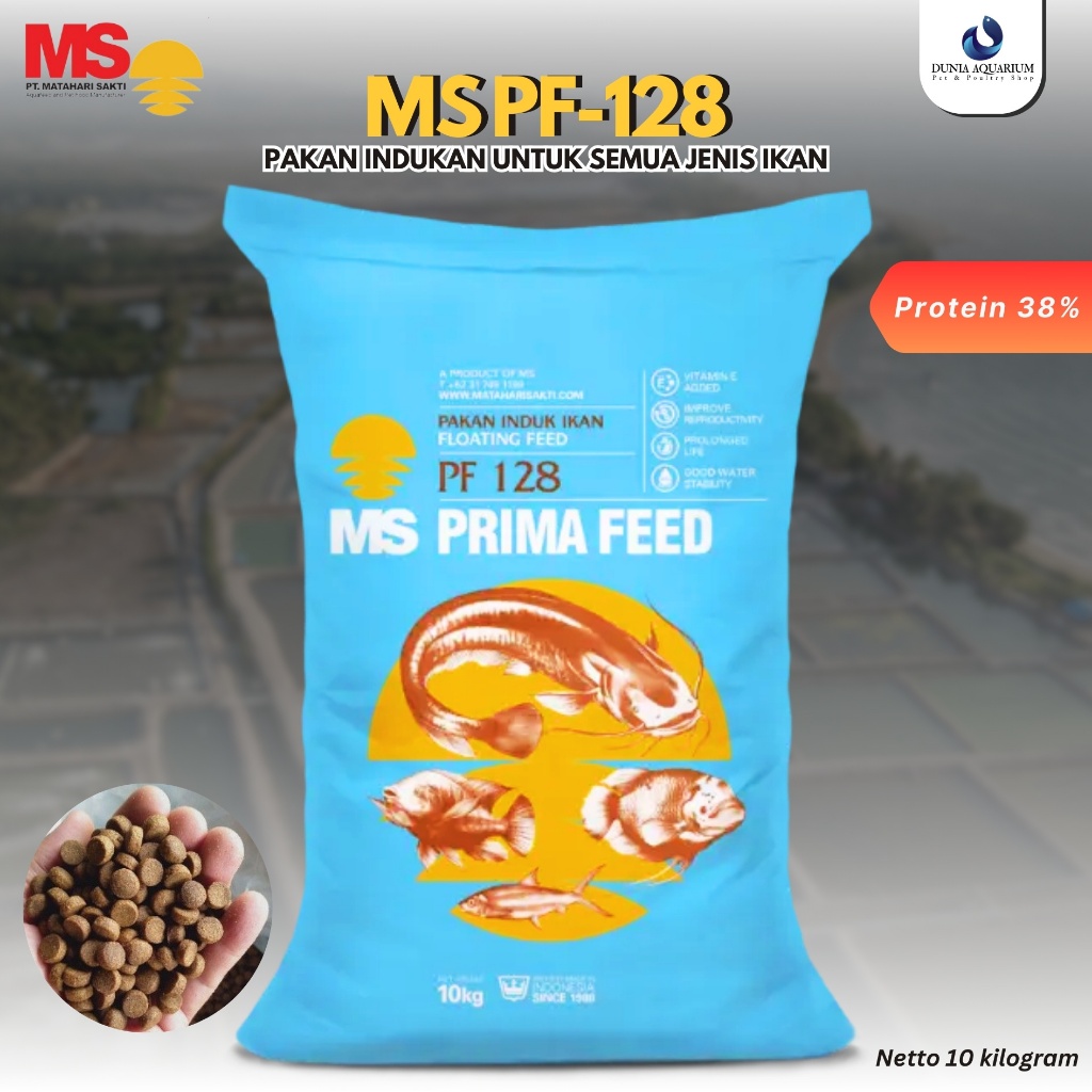 Jual MS Prima Feed Series PF 128 Pakan Indukan Semua Jenis Ikan Kemasan ...