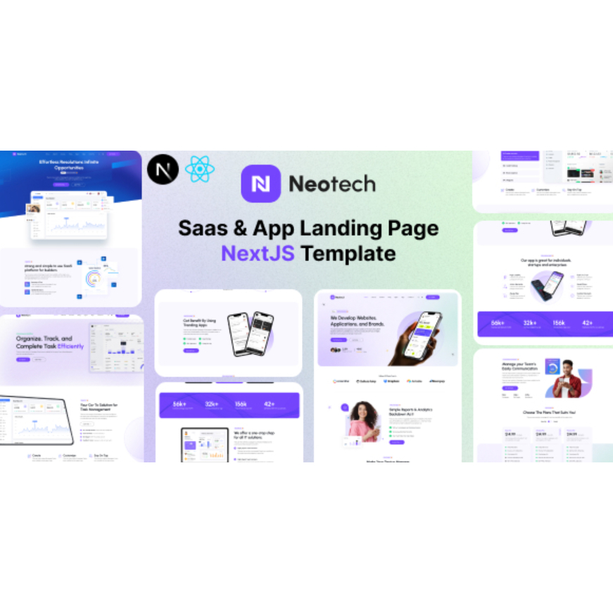Jual Niotech - Saas & App Landing Page NextJS Template | Shopee Indonesia