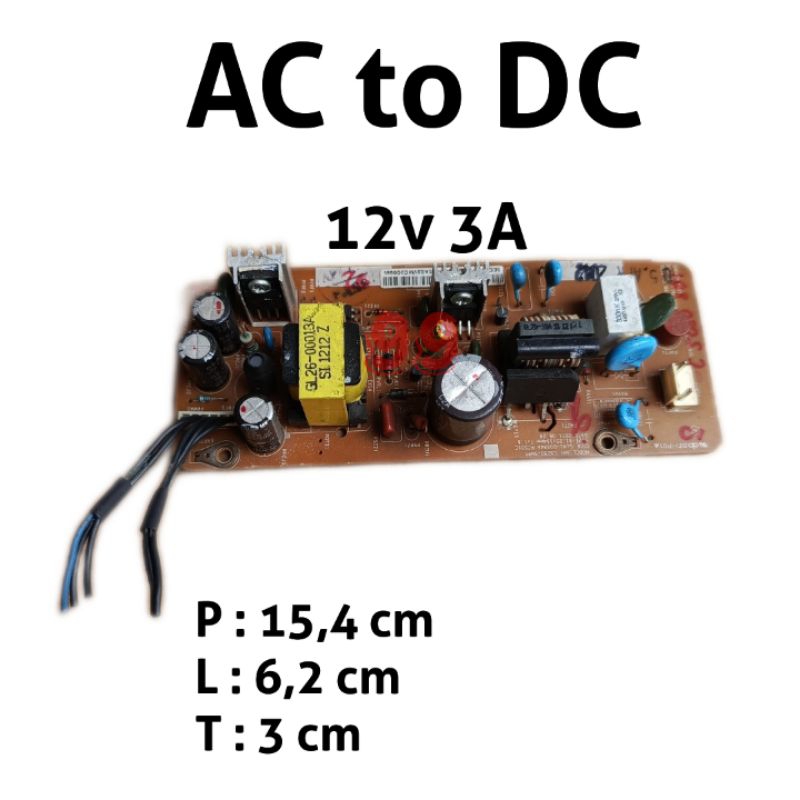 Jual harga grosir adaptor 12v 3A smps 12v 3A power supply 12v 3A ...