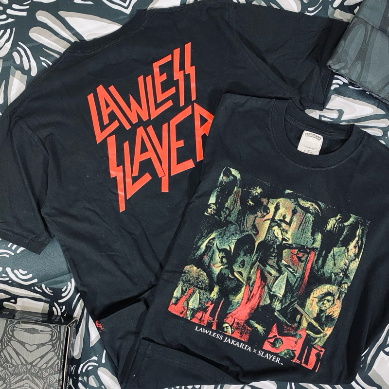 Jual T-shirt / kaos band ( lawless x slayer ) sout of heaven | Shopee ...
