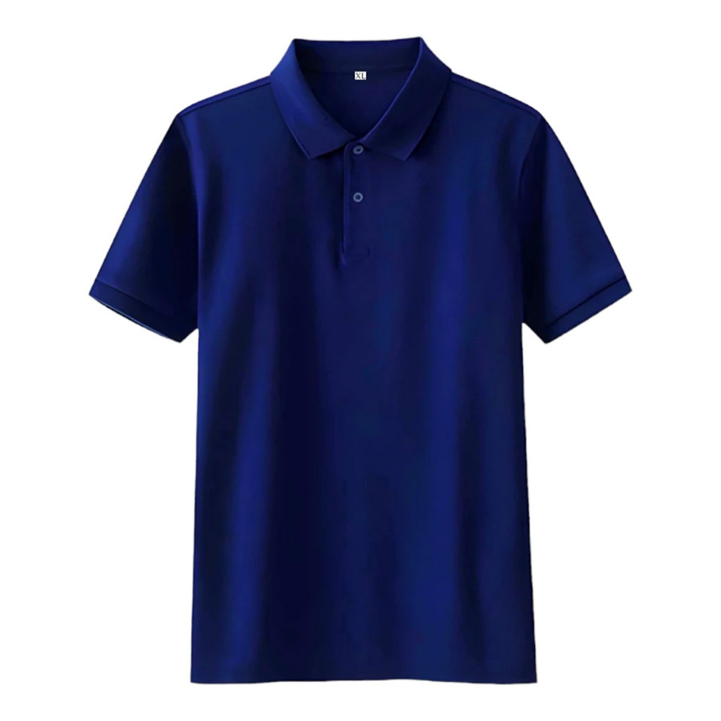 Jual Kaos polos - Polo Navy Blue | Polo Shirt Pria | Kaos Kerah Pria Seragam Polos Lengan Pendek ...