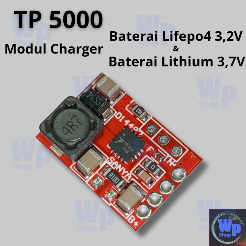 Jual TP5000 Modul Charger Lifepo4 3,2V Li-Ion 3,7V | Shopee Indonesia