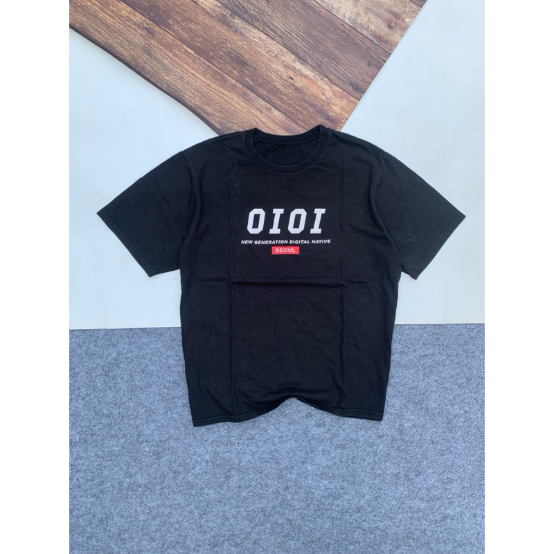 Jual T-SHIRT OIOI Seoul HITAM Kaos(m) | Shopee Indonesia