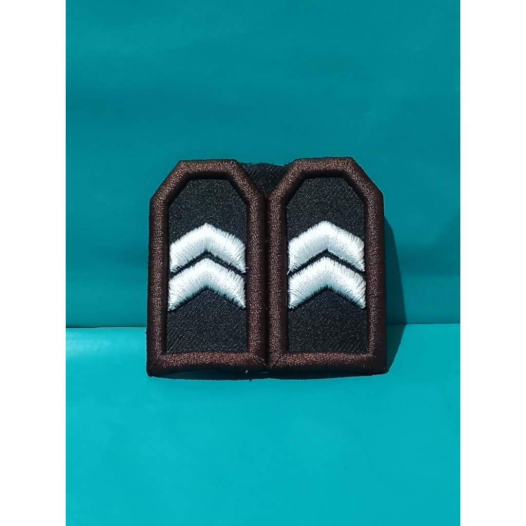 Jual Atribut Pangkat Bordir BRIPTU List Coklat | Shopee Indonesia