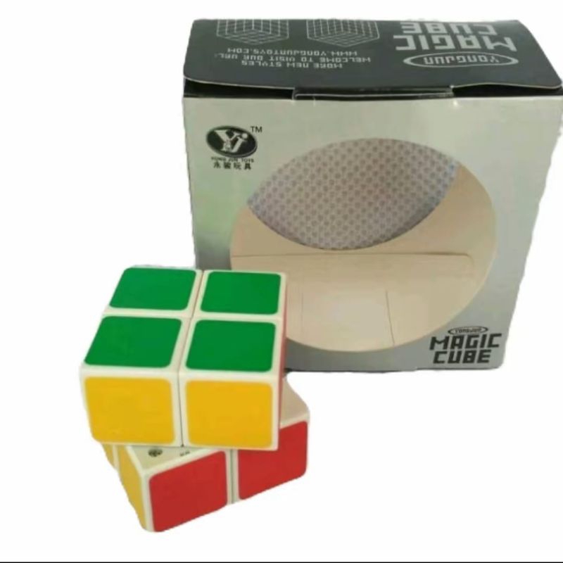 Jual Mainan rubik Yong Jun 2x2 base hitam dan putih | Shopee Indonesia