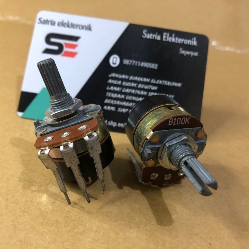 Jual Potensio Dimmer 3 Pin 100K Drat Mono Kaki 3 Tekuk Dimer On Off ...