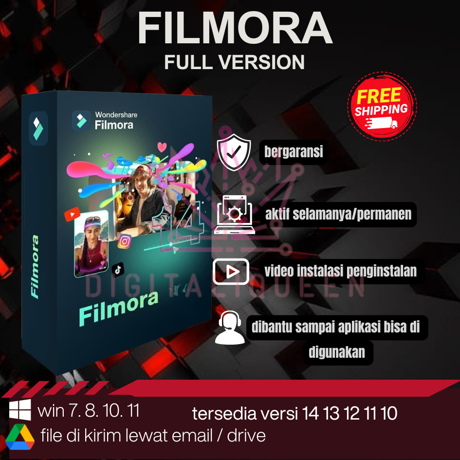 Jual filmora14 13 12 11 10 full version anti blokir win | Shopee Indonesia