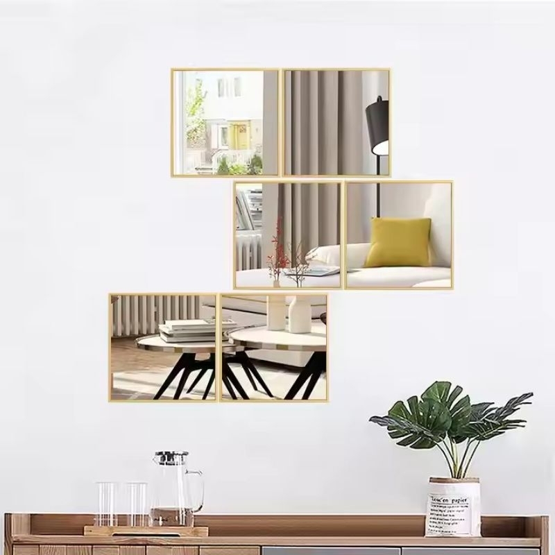 Jual Kaca Cermin Aesthetic Dinding Tempel - Hiasan Kaca Ruang Tamu ...