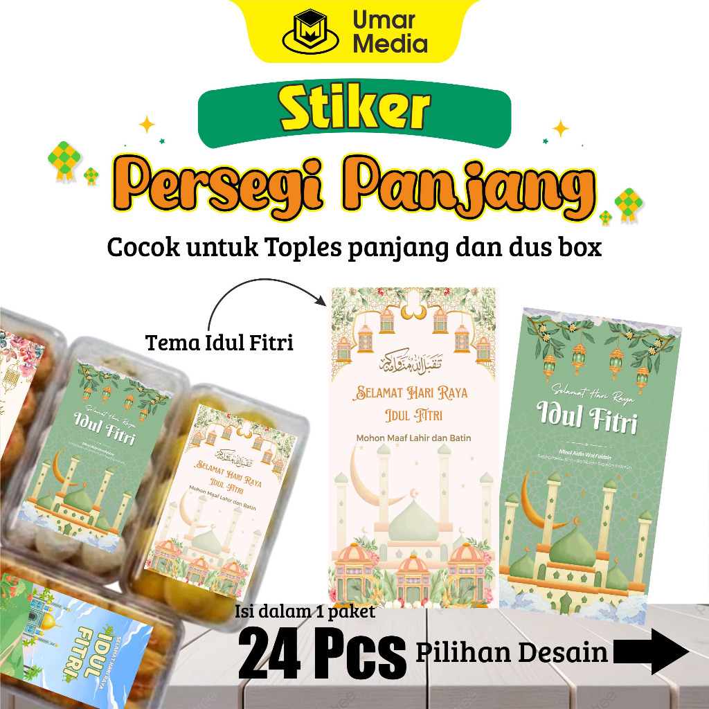 Jual Stiker Panjang Cocok Untuk Toples Kuker dan Segel Box Hampers ...