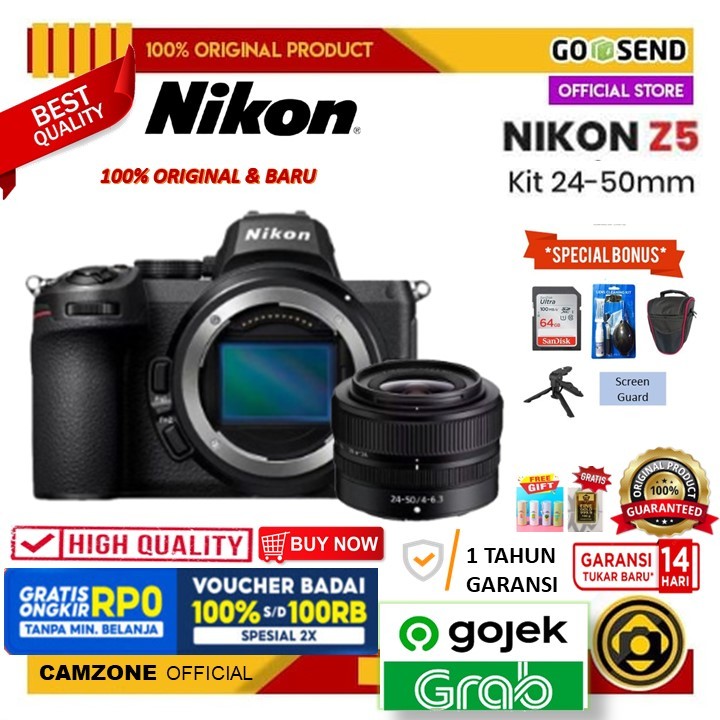 Jual Nikon Z5 Kit 24-50mm Mirrorless Digital Kamera - GARANSI RESMI ...