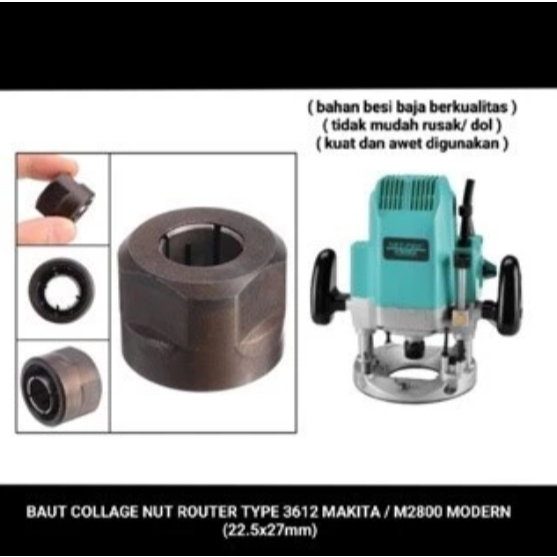 Jual Baut router / baut collage nut router type 3612 Makita / M2800 ...