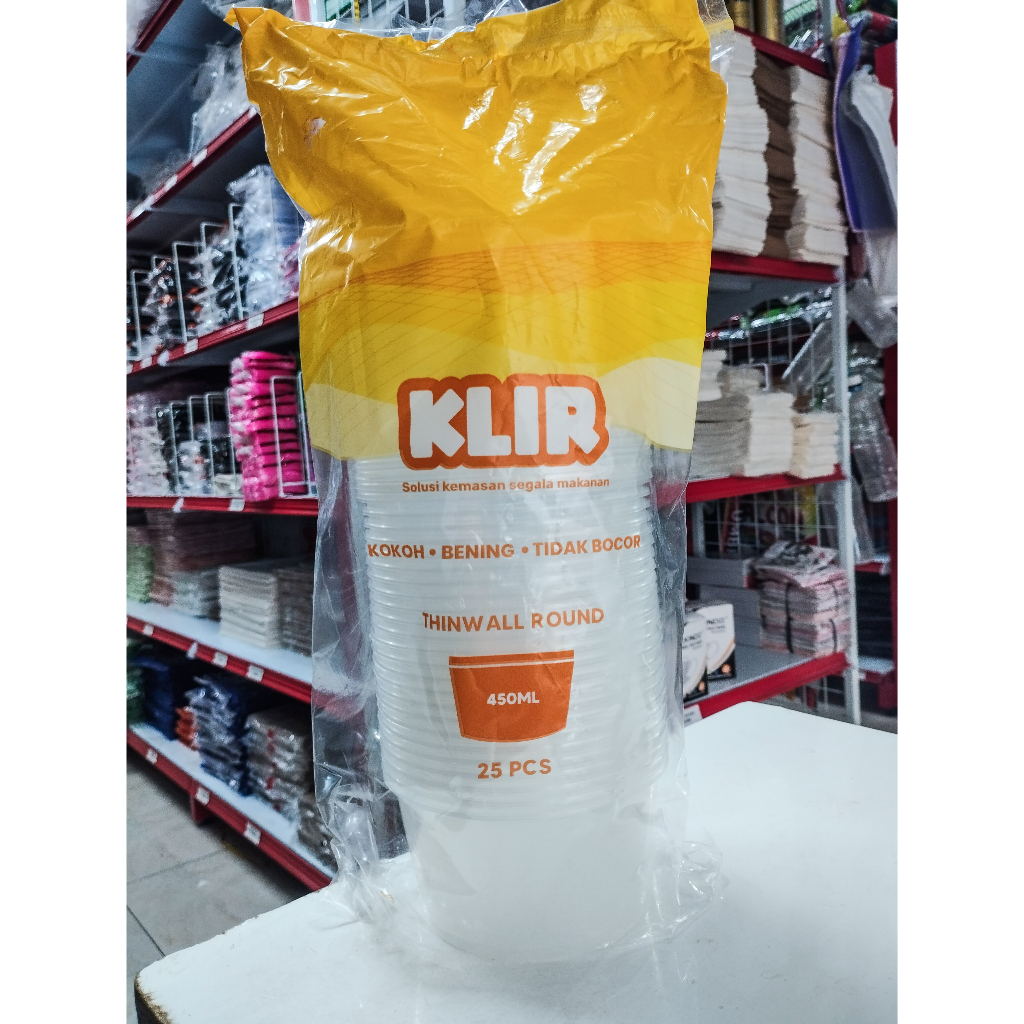 Jual Thinwall Round 450 ML ISI 25 PCS / Thinwall Murah / Tempat Makan Thinwall / Thinwall Bening ...