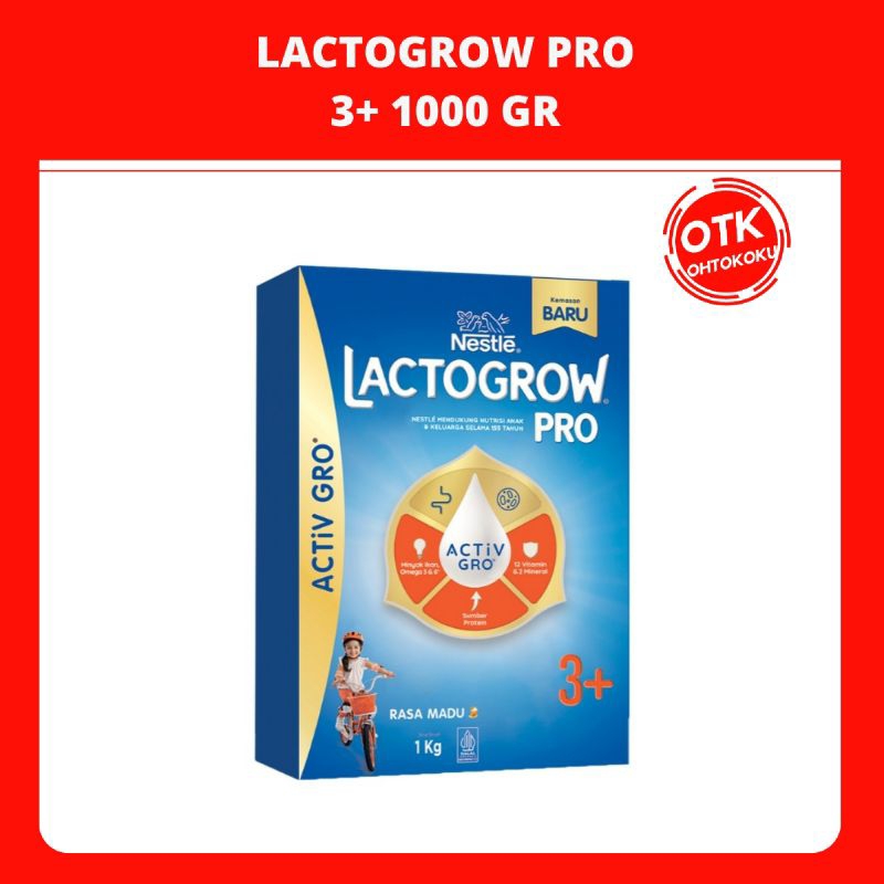 Jual Nestle Lactogrow 4 Pro 3+ Susu Pertumbuhan Usia 3-5 Tahun 1000 gr ...