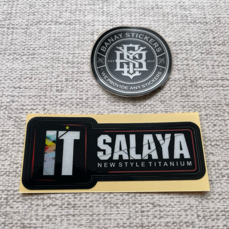 Jual Sticker Stiker IT Salaya New Style Titanium Printcutt | Shopee ...