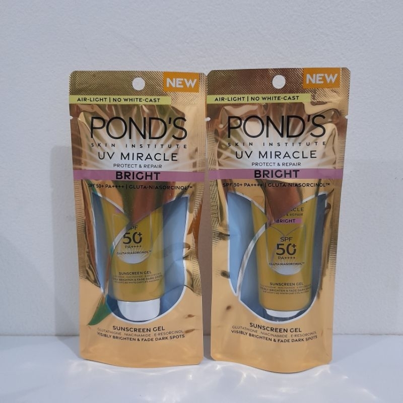 Jual [NEW] Ponds UV Miracle Bright Sunscreen Gel SPF 50 | Shopee Indonesia