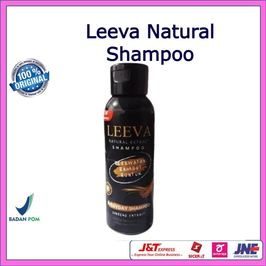 Jual Sampo Leeva Natural Shampoo Extract Ginseng Anti Rontok 100ml ...