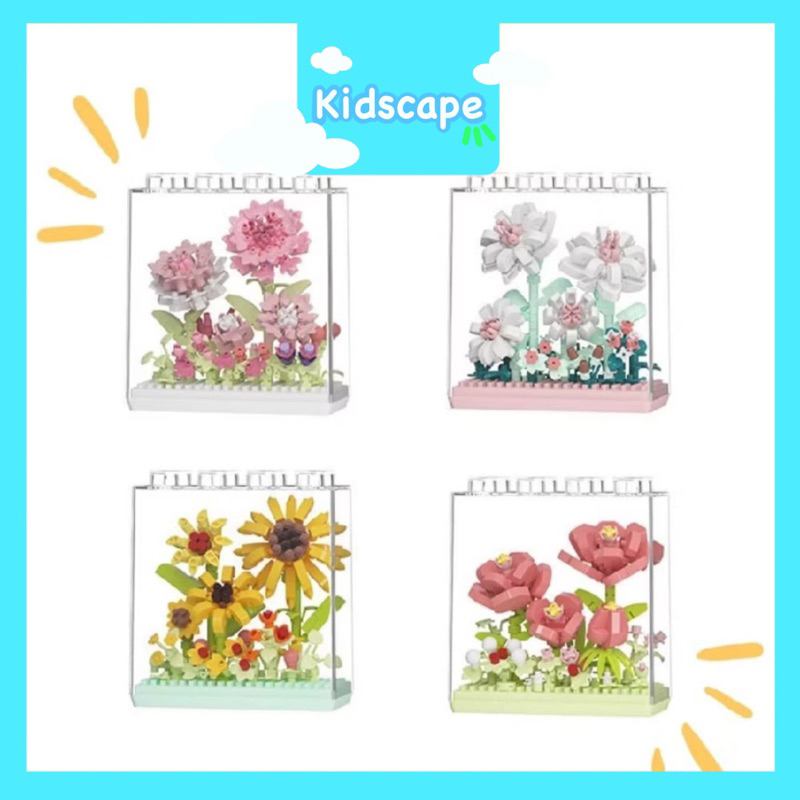 Jual Kidscape - Mainan Balok Kotak Bunga - DIY Bricks Flower Box ...