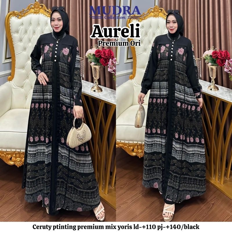 Jual AURELI BY MUDRA/ARBA BY MUDRA/SYEHAN DRESS PREMIUM BY MUDRA ...