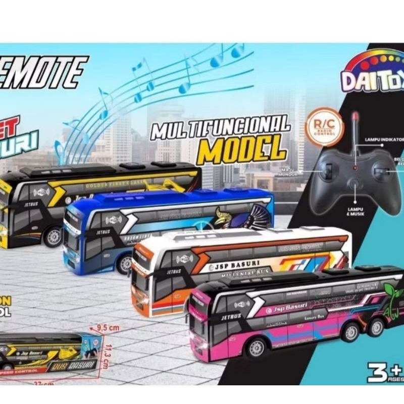 Jual rc bus basuri mainan rc bus basuri mainan mobil remote bus basuri ...
