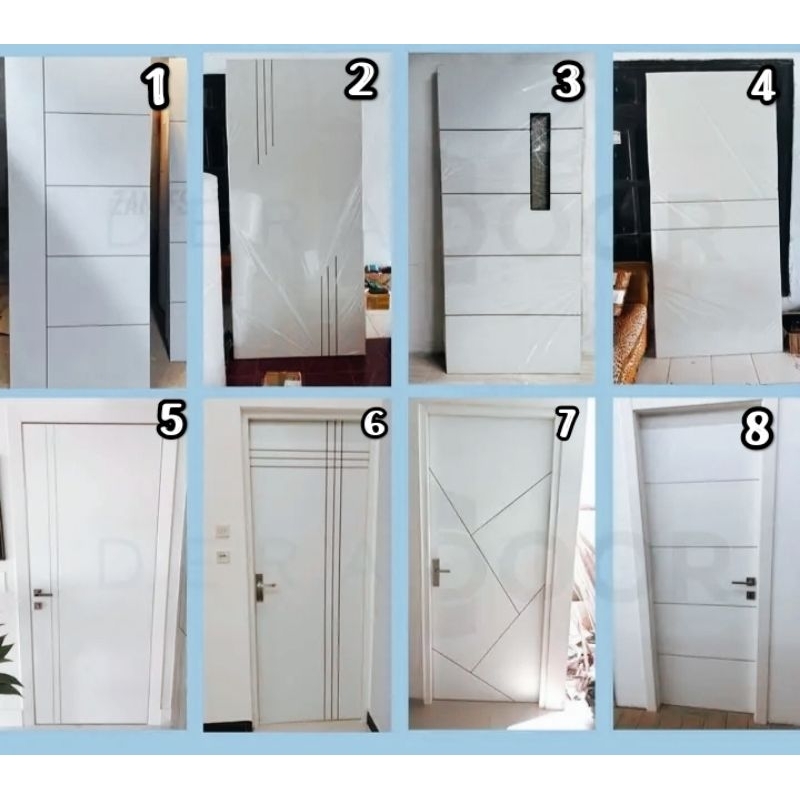 Jual pintu minimalis putih||pintu multiplek||pintu murah||pintu ...