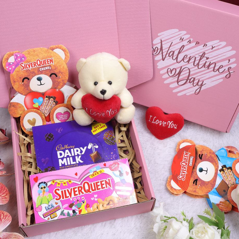 Jual Hampers Coklat | Kado Teddy Bear | Hadiah Ultah Pacar SilverQueen ...