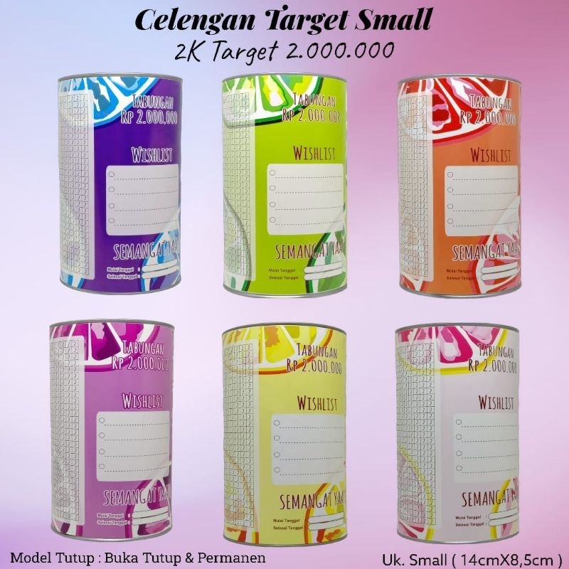 Jual Celengan Target 2k Target 2jt Murah Celengan Buka Tutup Celengan ...