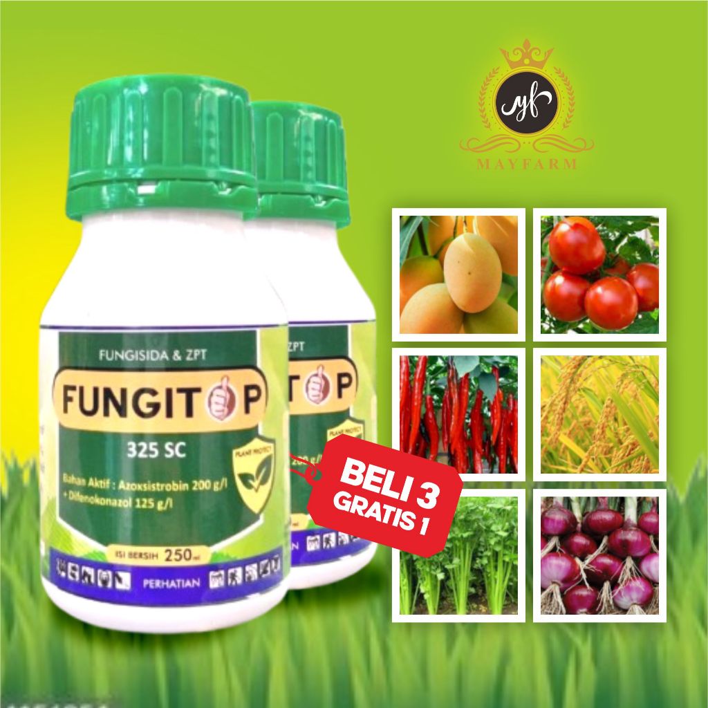 Jual FUNGITOP 325 SC 250ML - Fungisida efektif atasi antraknosa, karat ...