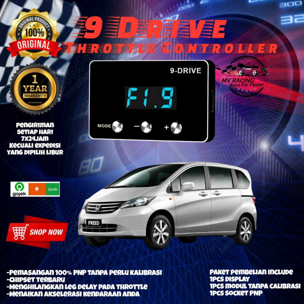Jual Original 9 Drive Throttle Controller HONDA FREED 9Drive Piggyback ...
