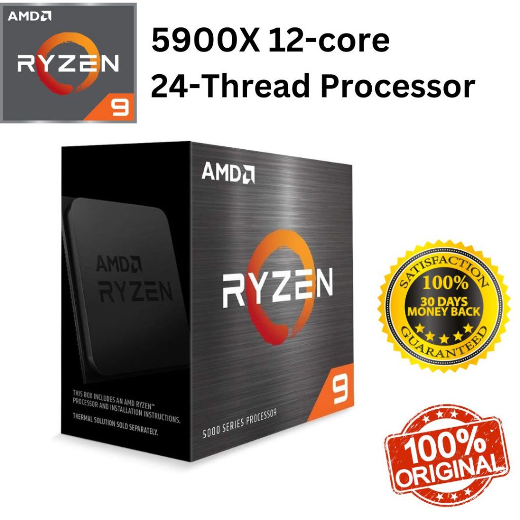 Jual AMD Ryzen 9 5900X 12-core, 24-Thread Unlocked Desktop Processor ...