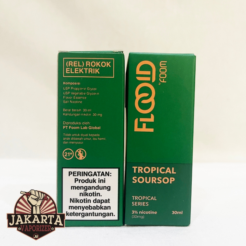 Jual [SALT] FOOM TROPICAL SOURSOP SALTNIC 30ML 30MG BY FOOM X FLOOID ...