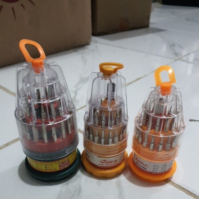 Jual Obeng Set Multi 31 in 1 MINI Lengkap Serbaguna Handphone Elektronik HP ( Obeng Telur ...