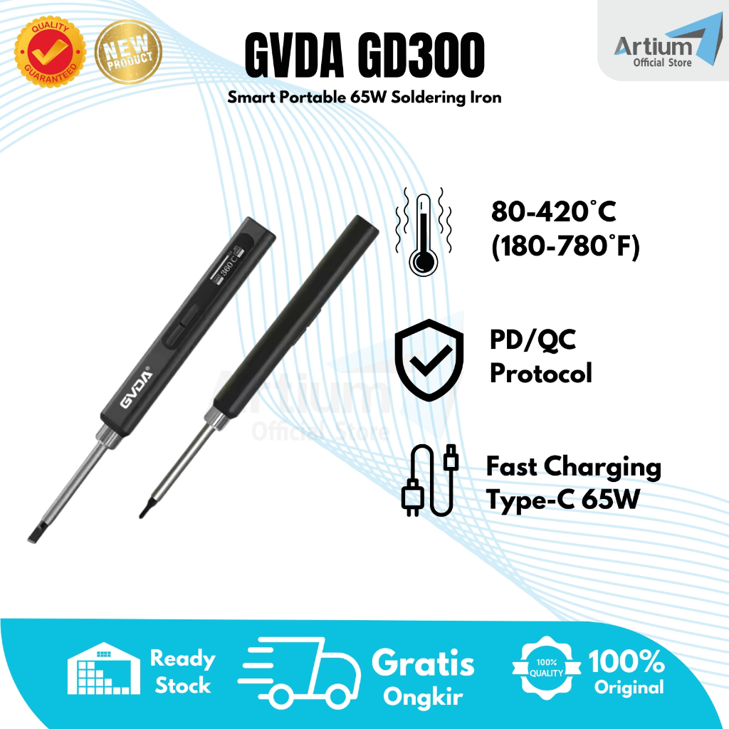 Jual GVDA GD300 Smart Portable Electric Soldering Iron kit Digital ...