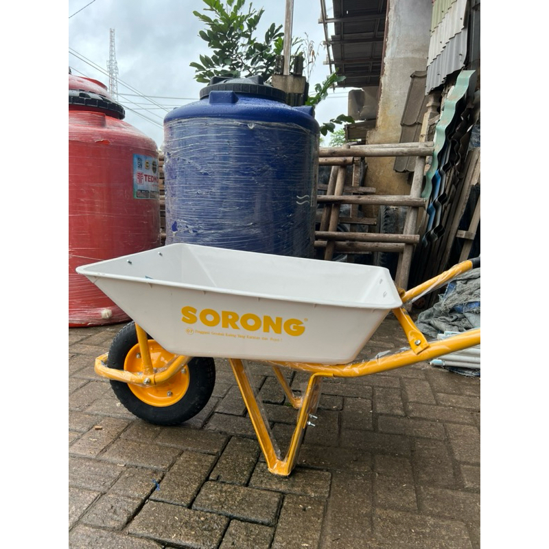 Jual Gerobak sorong fiber / lori / angkong merk sorong | Shopee Indonesia