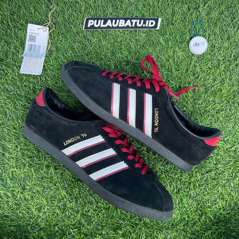 Jual Adidas LONDON 96 Core Black Cloud White | Shopee Indonesia