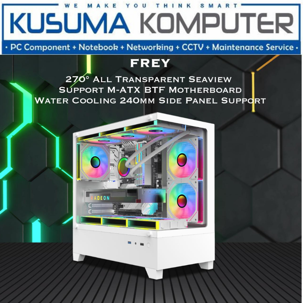 Jual Casing INFINITY FREY White Micro ATX Gaming Case | Shopee Indonesia