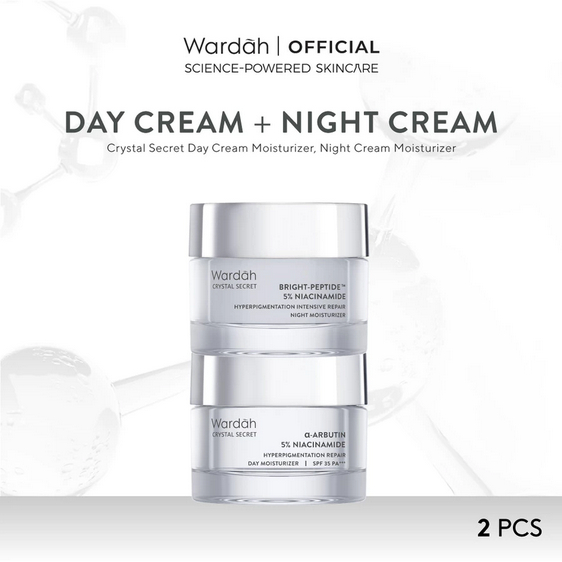 Jual Wardah Crystal Secret Day & Night Cream 30g | Kemasan Baru ...
