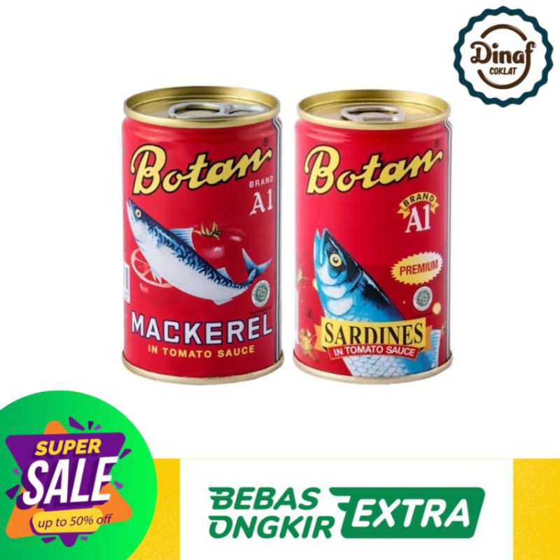 Jual Botan - Ikan Dalam Kaleng 425 Gr (Makarel & Sarden) | Shopee Indonesia