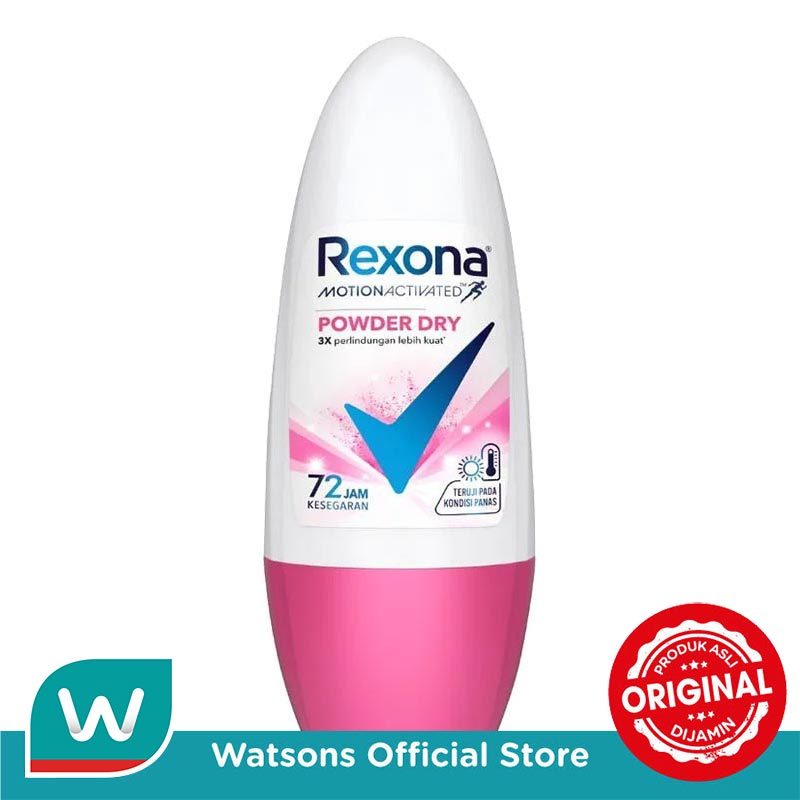 Jual Rexona Women Deodorant Anti-Perspirant Roll On Powder Dry 45ml | Shopee Indonesia