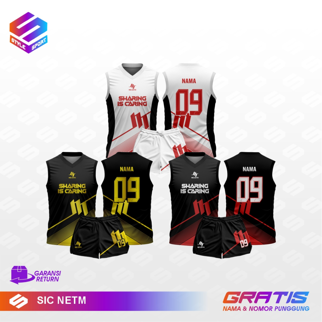 Jual STYLE_Setelan Jersey Singlet Dewasa/Baju Olahraga Basketball/Volly ...