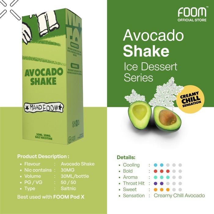 Jual Liquid Foom Ice Dessert Series Salt nic 30mg 30ml By Foom Lab ...