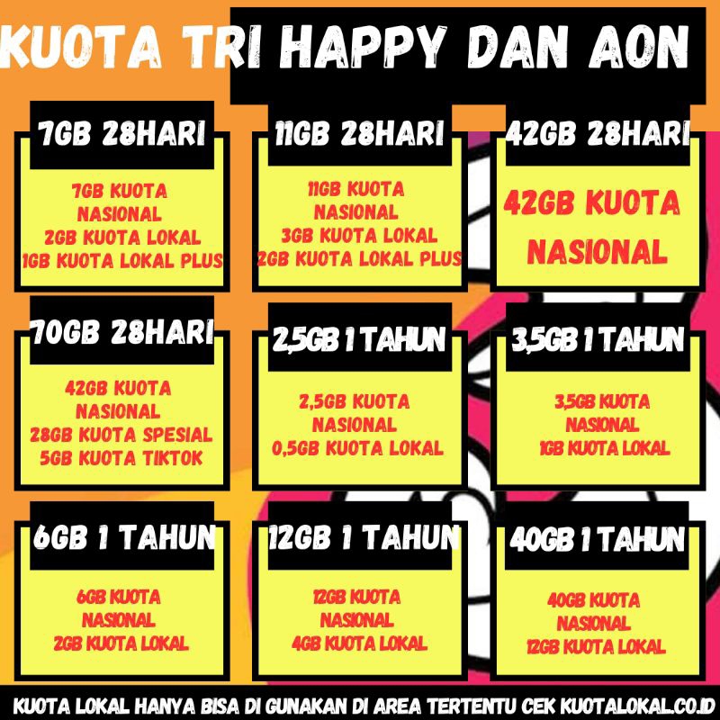 Jual ISI ULANG KUOTA TRI THREE MURAH | Shopee Indonesia